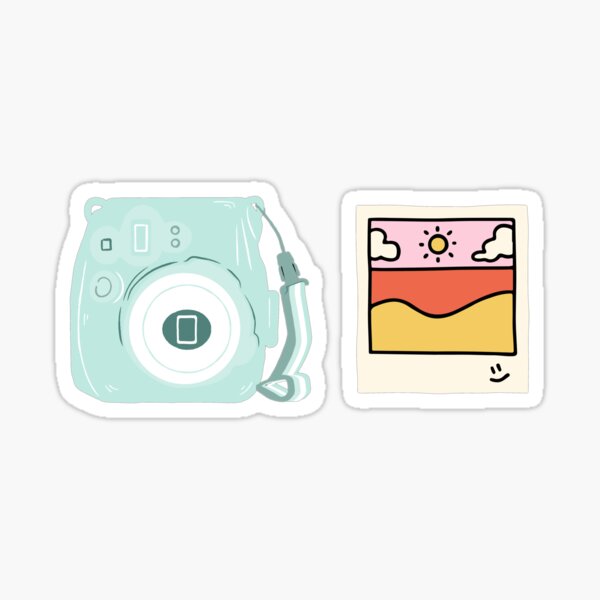 "Polaroid camera " Sticker by DrinkTheWildAir | Redbubble