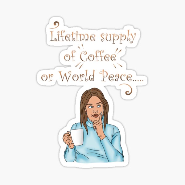 "Coffee funny, silly, comedy, joke! Coffee is life!" Sticker for Sale ...