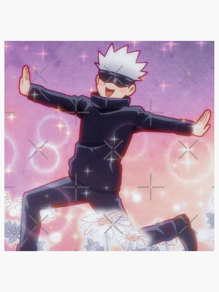 "cute gojo run" Sticker for Sale by babybummy | Redbubble