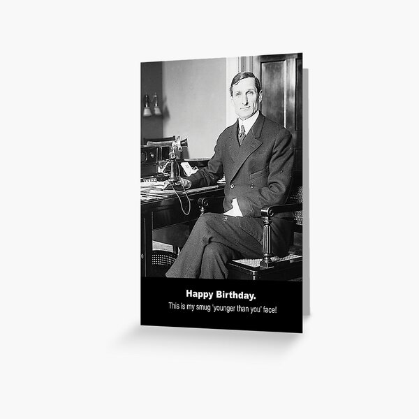 "Smug Birthday." Greeting Card for Sale by RudePlanet | Redbubble