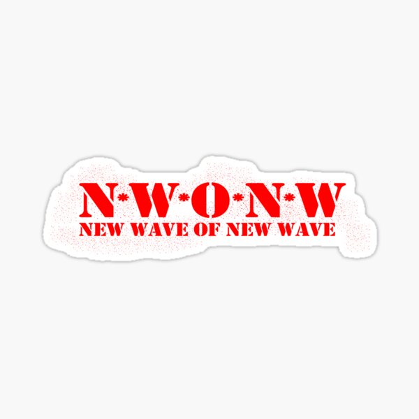 "New Wave of New Wave" Sticker for Sale by 0532Designs | Redbubble
