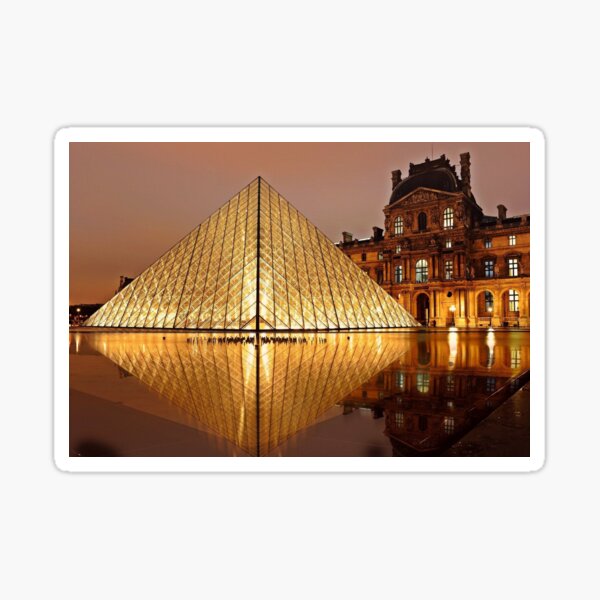 "Louvre Museum" Sticker for Sale by MateoProjet | Redbubble
