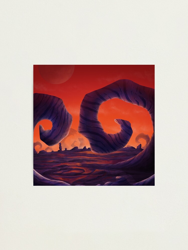 Impression photo « Illustration numérique de fond d'écran de paysage de ...