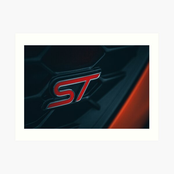 "Ford Focus ST logo" Art Print by autoaddict | Redbubble