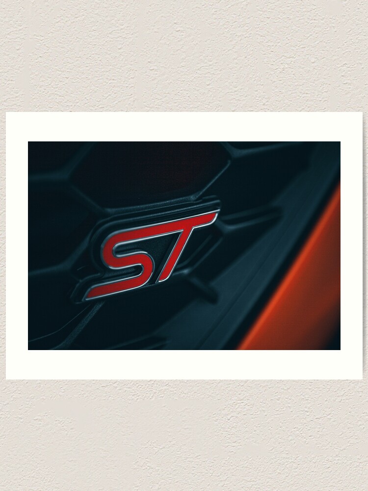 "Ford Focus ST logo" Art Print by autoaddict | Redbubble