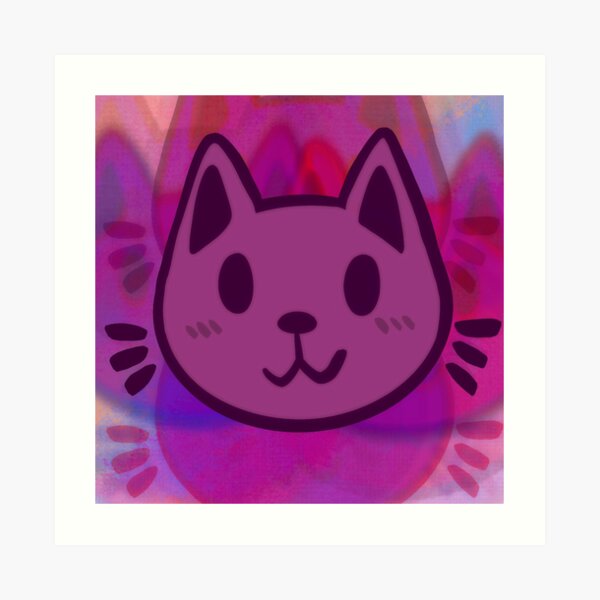 "the purple cat logo" Art Print for Sale by thepurplecats | Redbubble