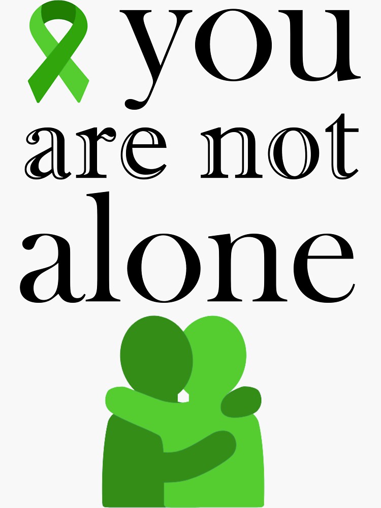 "you are not alone - mental health awareness" Sticker for Sale by free ...