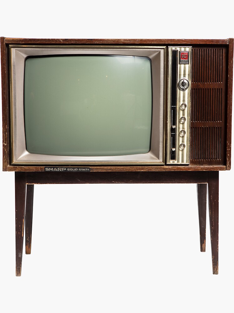 "Classic vintage retro style old television" Sticker by emiralikokal ...