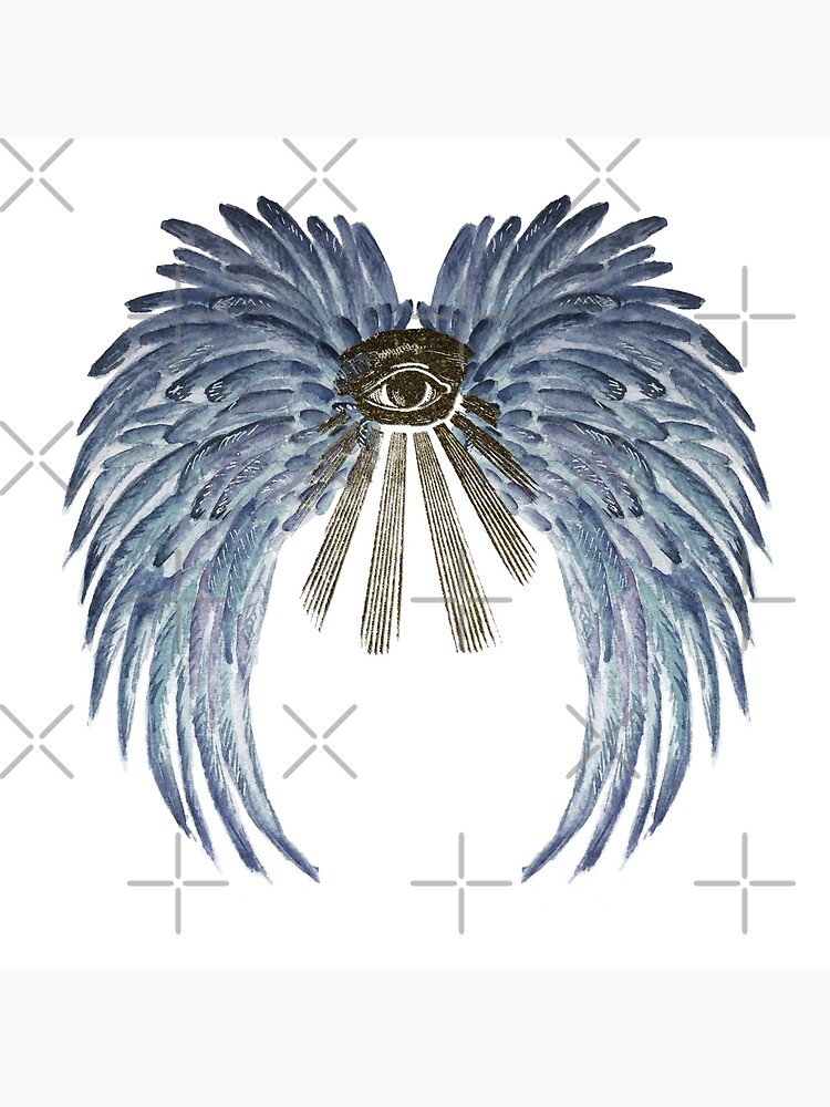 Lámina fotográfica «Diseño de ojo que todo lo ve con alas de ángel» de ...