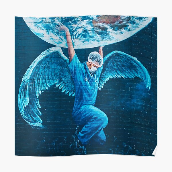 "Doctor Angel With Wings" Poster by iamHS | Redbubble