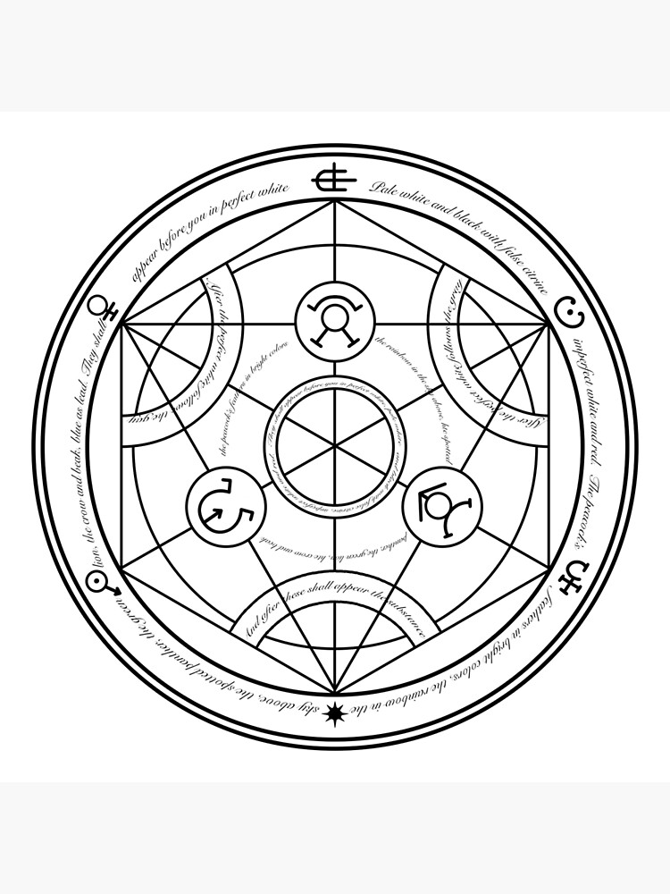 Lámina fotográfica «Círculo de transmutación humana» de JCalvert-Design ...