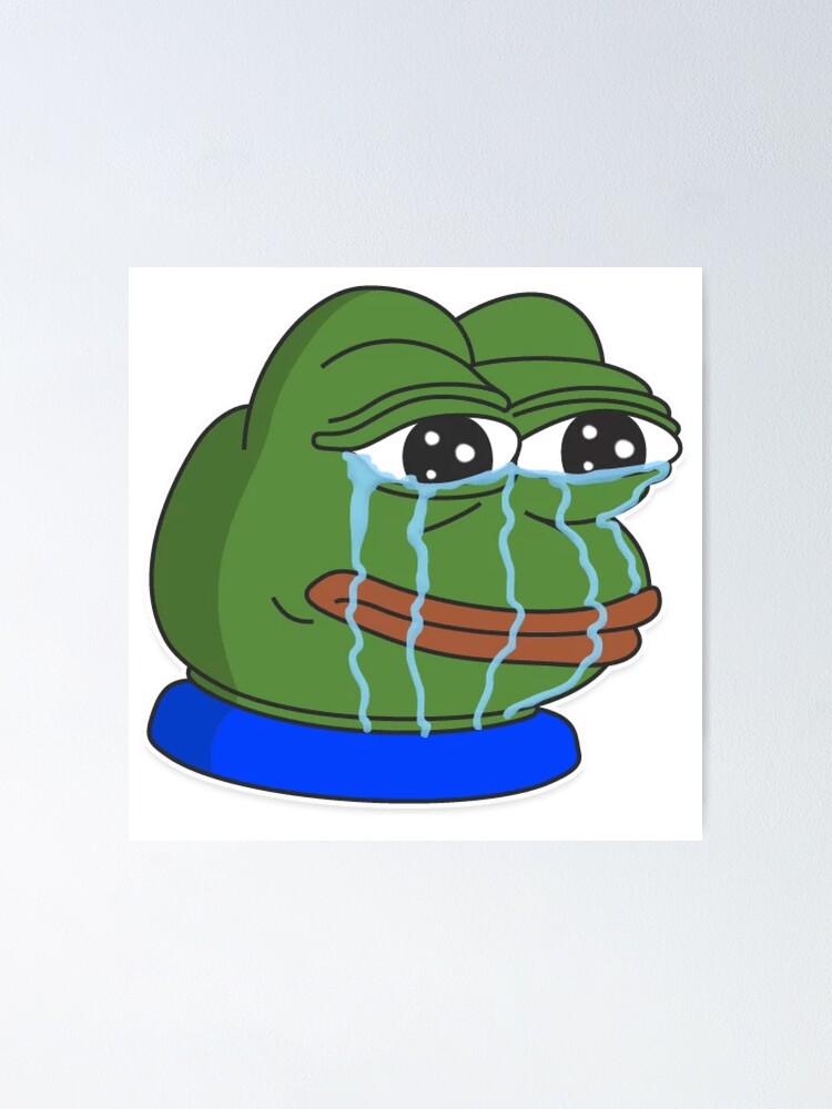 "Pepe the frog cry, meme" Poster for Sale by Alex-62 | Redbubble
