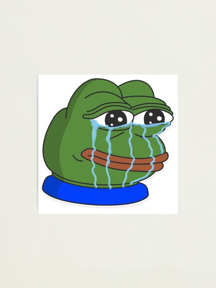 "Pepe the frog cry, meme" Photographic Print for Sale by Alex-62 ...