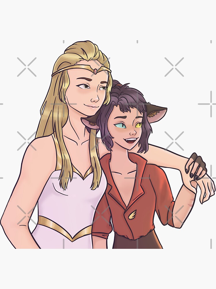 "future Adora and Catra" Sticker for Sale by KimeraOne | Redbubble