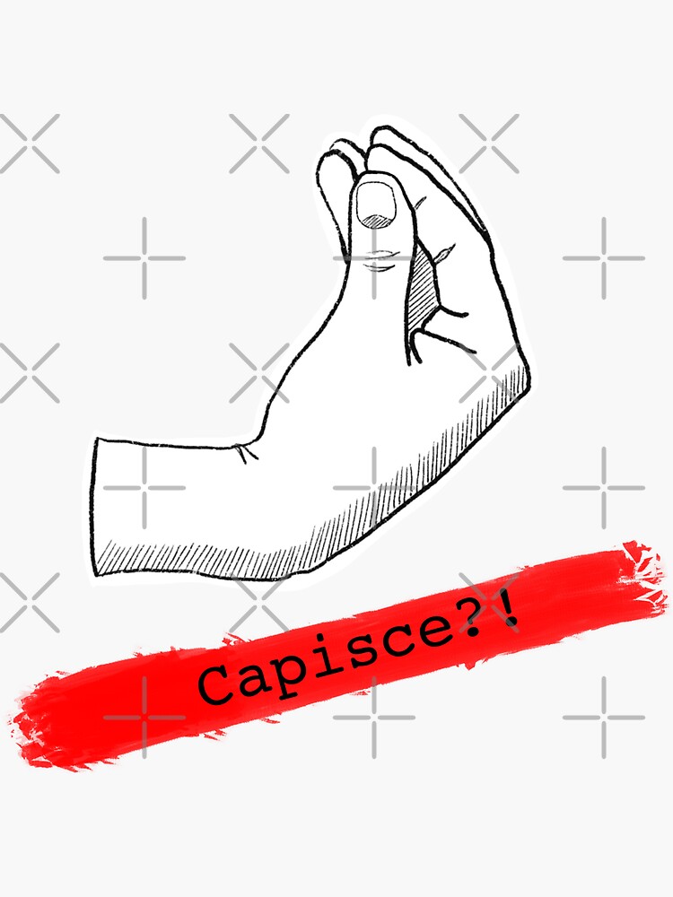 Pegatina «Capisce mano italiana meme» de SHMITEnZ | Redbubble