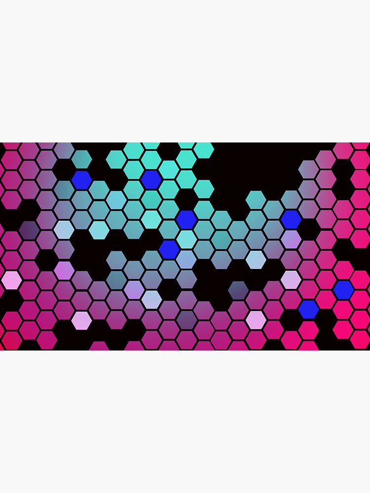 "Pink Hexagon tile future texture style design" Sticker for Sale by ...