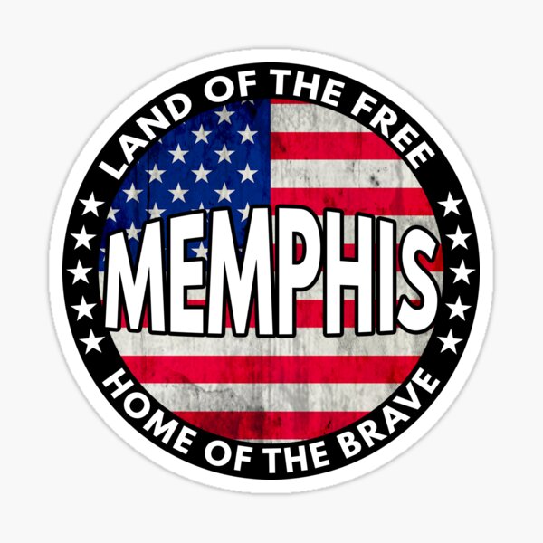 "Memphis Stars and Stripes" Sticker by MoonsmileProd | Redbubble