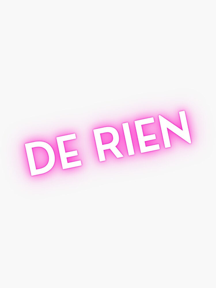 "De rien Your welcome French Text Design" Sticker for Sale by Voici ...