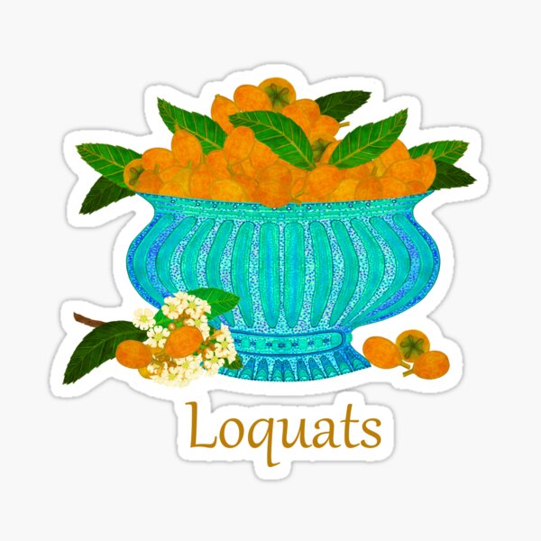 "LOQUATS" Sticker for Sale by joancaronil | Redbubble