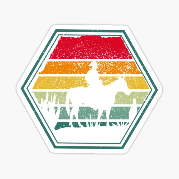 "Cowboy, horse, wild west" Sticker for Sale by IDesign23 | Redbubble