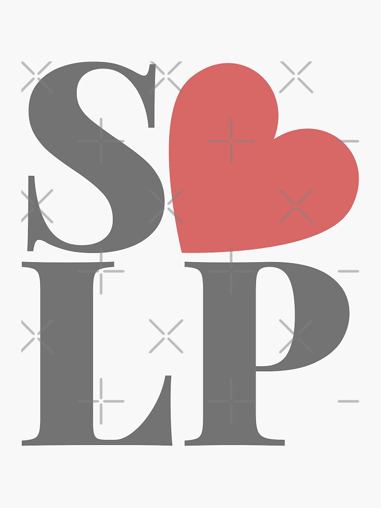 "SLP Love" Sticker by LiveLifeSpeechi | Redbubble