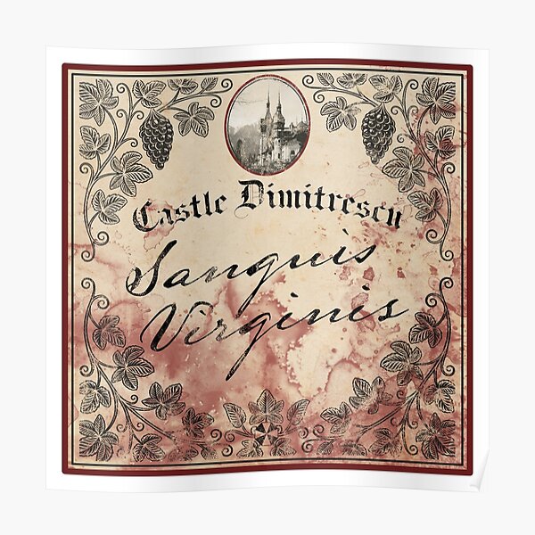 "Sanguis Virginis (With Blood)" Poster for Sale by HeyHannahNicole ...