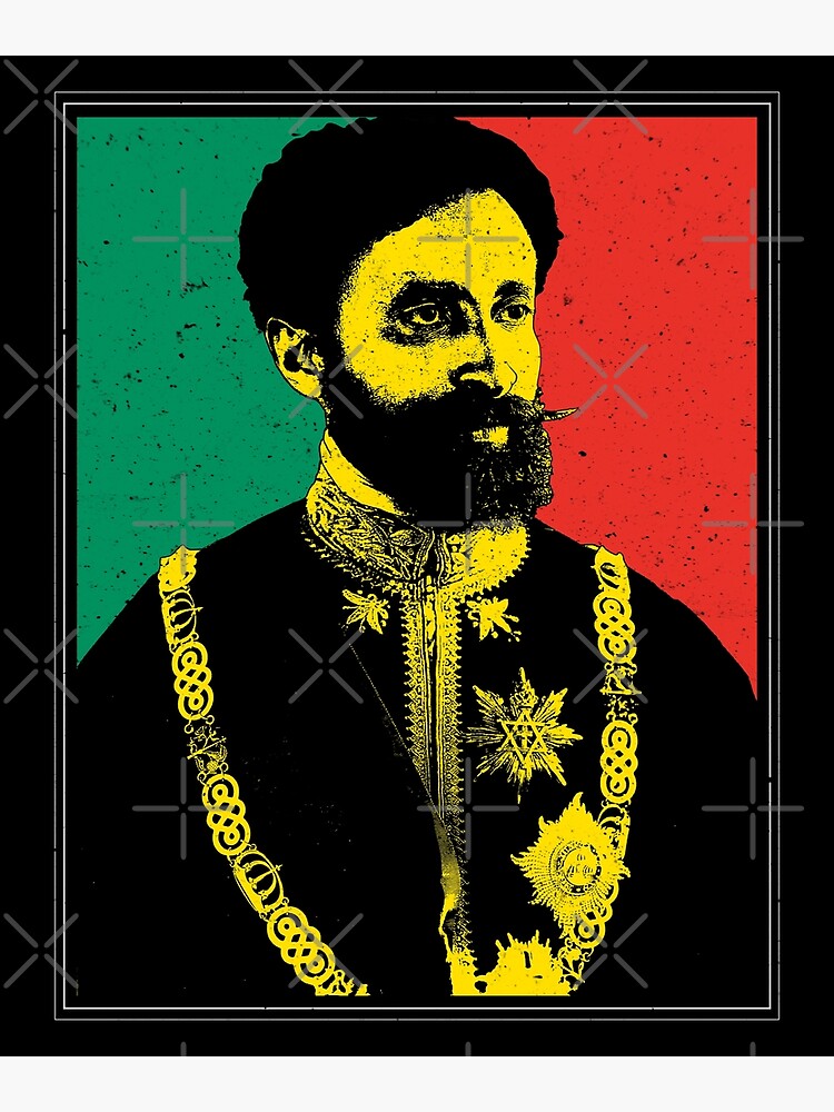 His Imperial Majesty Haile Selassie I Rastafari Jah Poster By