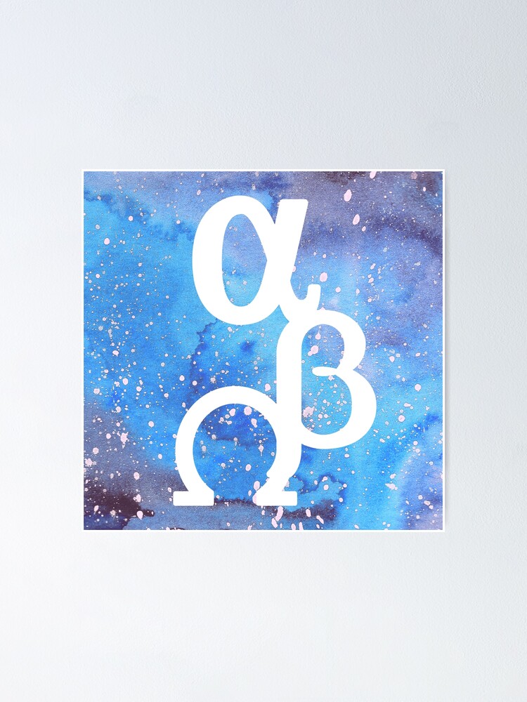 "Omegaverse: Alpha, Beta and Omega" Poster for Sale by world-of-words ...