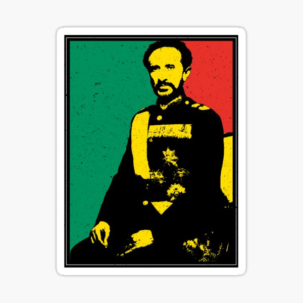 "Emperor Haile Selassie of Ethiopian - Rastafari Jah" Sticker by ...