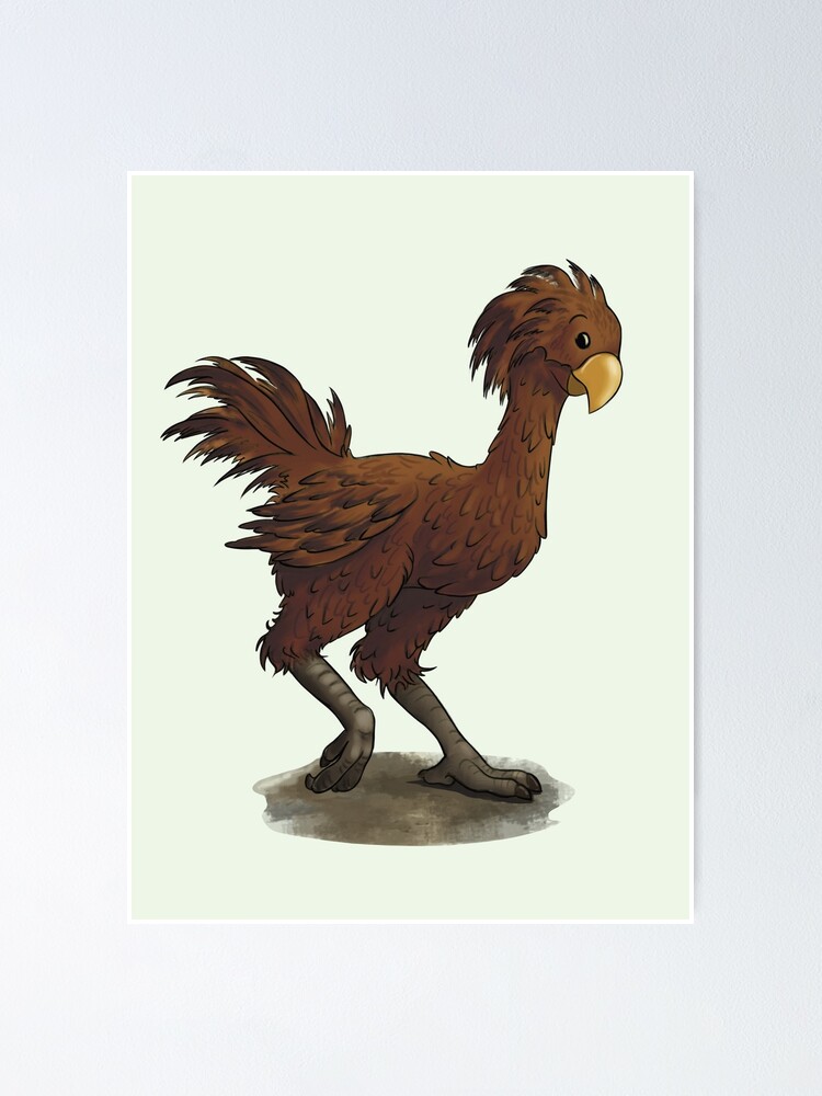 "Final Fantasy Brown Chocobo" Poster by Tarmika | Redbubble