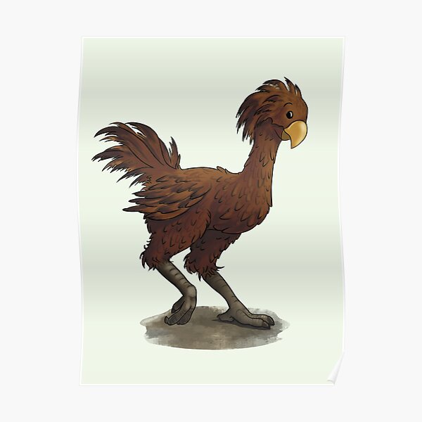 "Final Fantasy Brown Chocobo" Poster by Tarmika | Redbubble