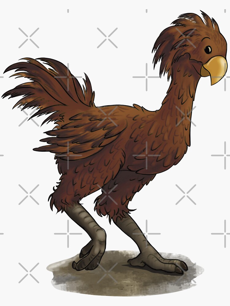 "Final Fantasy Brown Chocobo" Sticker by Tarmika | Redbubble