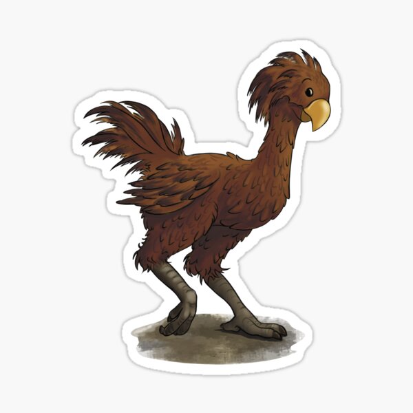 "Final Fantasy Brown Chocobo" Sticker by Tarmika | Redbubble