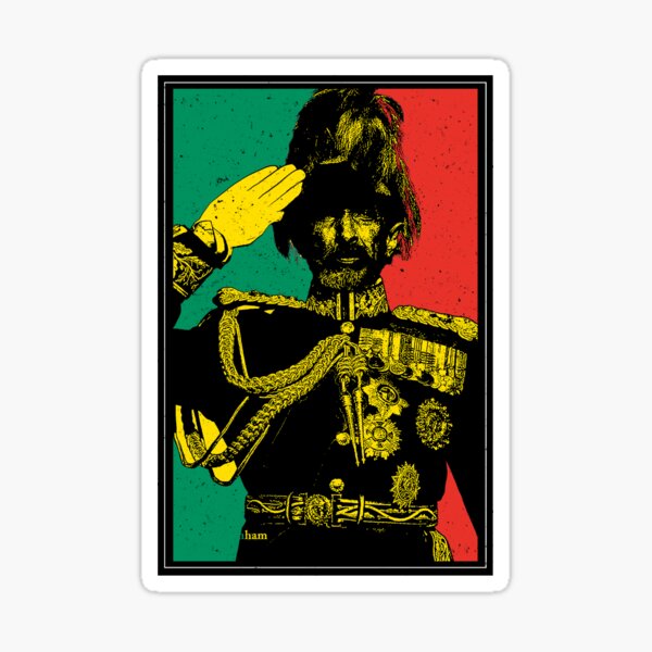 "Selassie King - Rastafari Jah" Sticker for Sale by edyredbubble ...