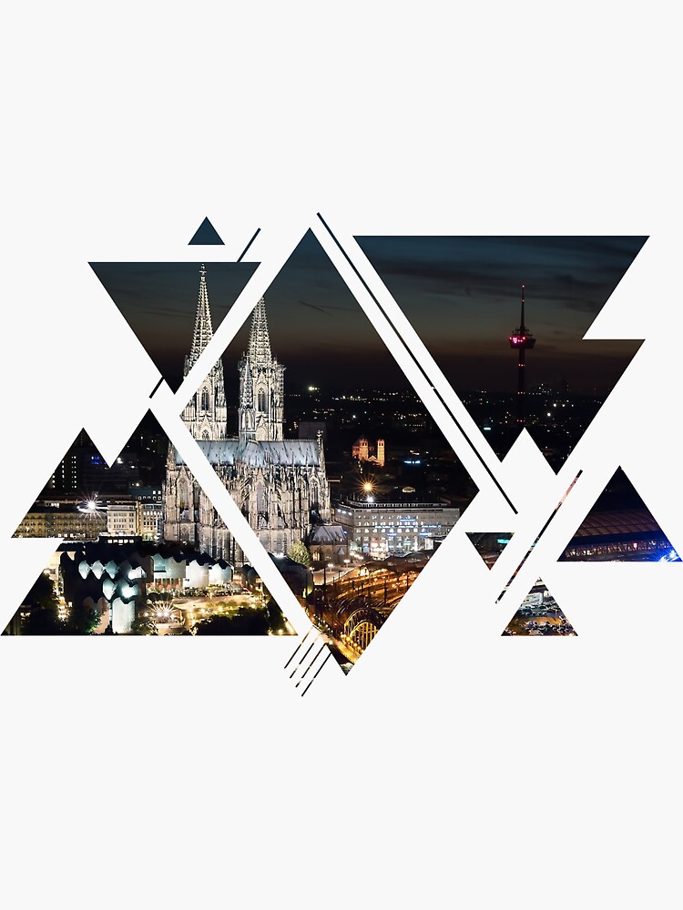 "Cologne Cologne Cathedral skyline" Sticker for Sale by BullDesignsShop ...