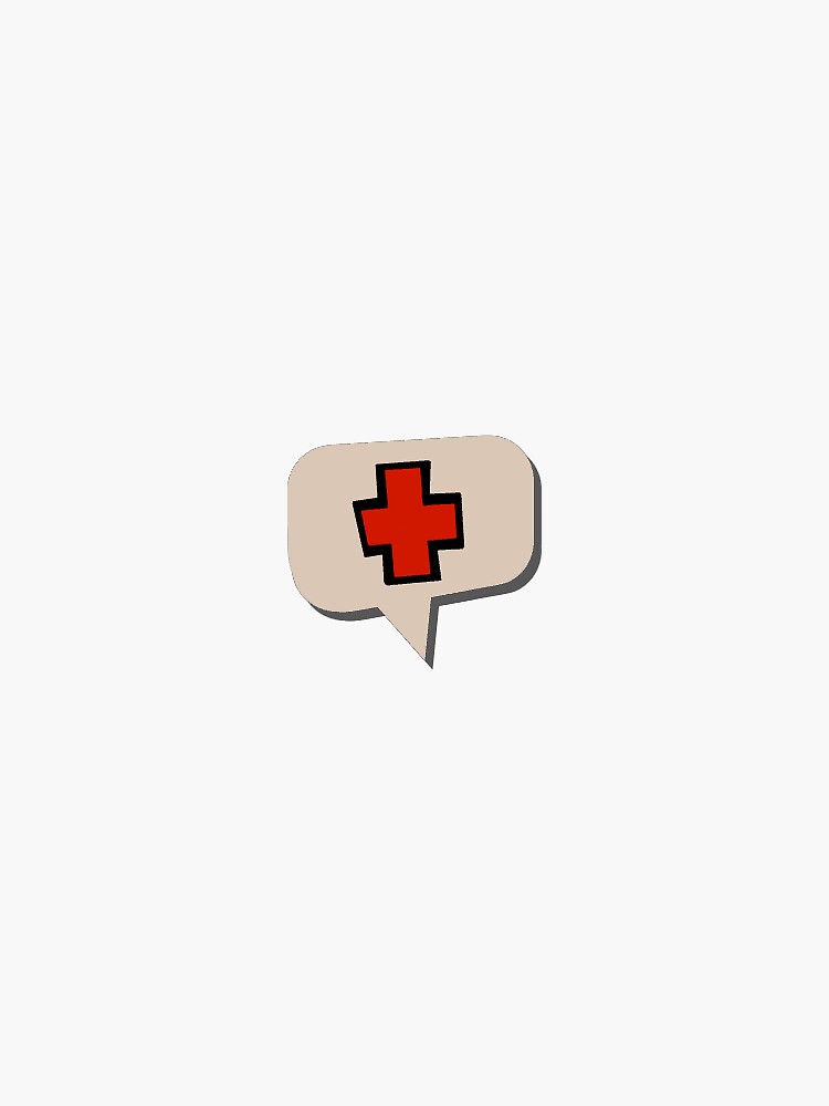"MEDIC! Bubble Team Fortress 2" Sticker by dellishoppe | Redbubble