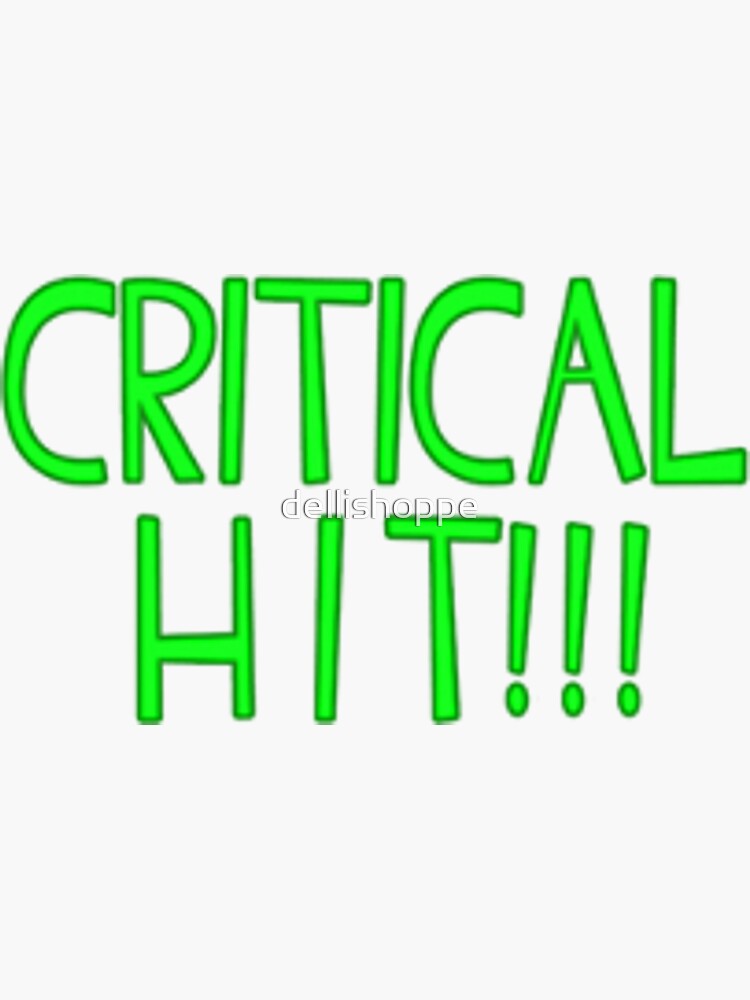 "CRITICAL HIT! Text Team Fortress 2" Sticker for Sale by dellishoppe ...