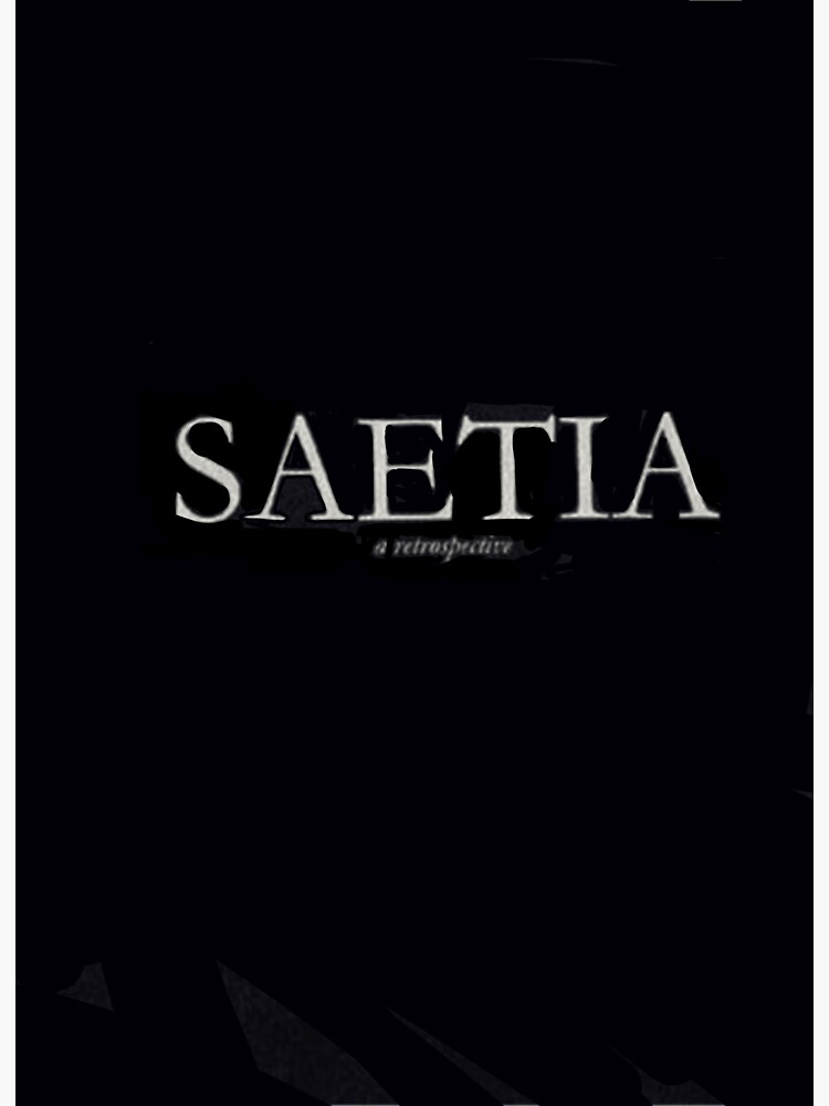 "Saetia Band Tee Shirt" Sticker for Sale by obscurebands | Redbubble