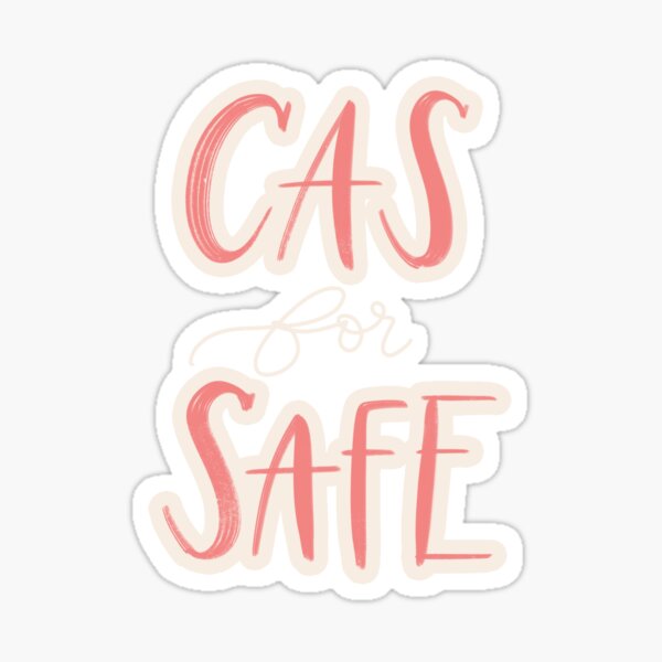 "CAS for SAFE Logo no circle" Sticker for Sale by CAS-for-SAFE | Redbubble
