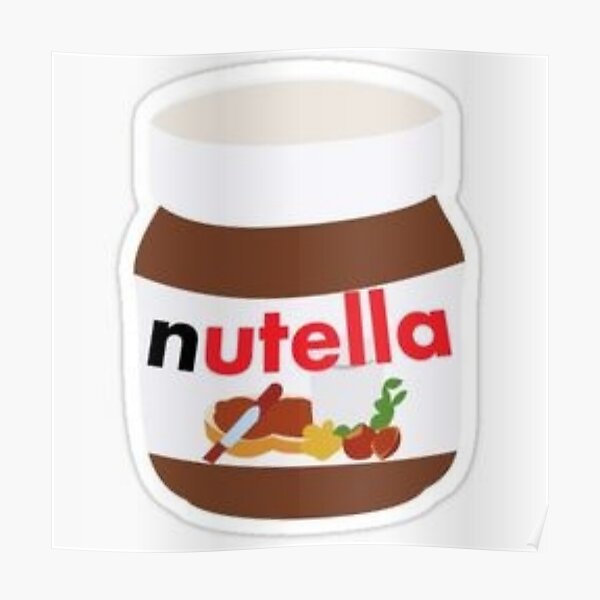 "PRINTABLE NUTELLA STICKER" Poster for Sale by NayshaScP | Redbubble