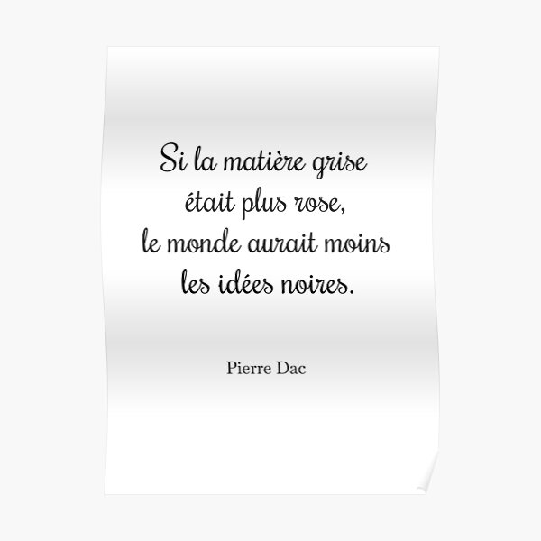 "Grey matter" Poster for Sale by Lapartducolibri | Redbubble