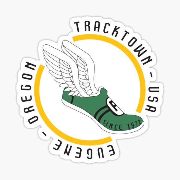 "TrackTown USA" Sticker for Sale by Codi Van Roberts | Redbubble