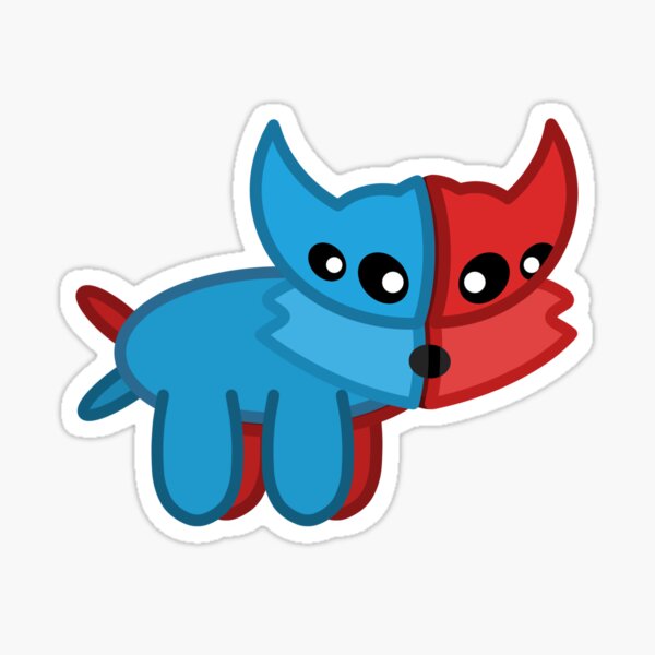 "The Split Fox - Original Creature Art" Sticker by Hunter-Lovitt ...