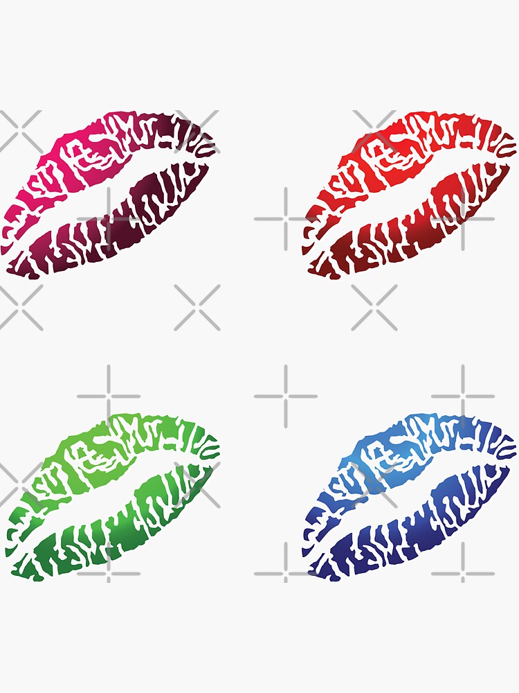 "Kissy Face" Sticker for Sale by BelAirWear | Redbubble