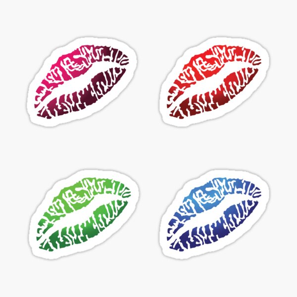 "Kissy Face" Sticker for Sale by BelAirWear | Redbubble