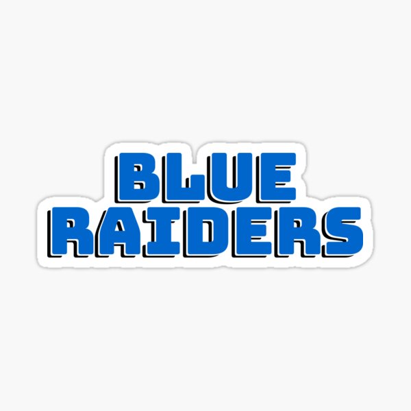 "MTSU Middle Tennessee State University Blue Raiders" Sticker for Sale ...