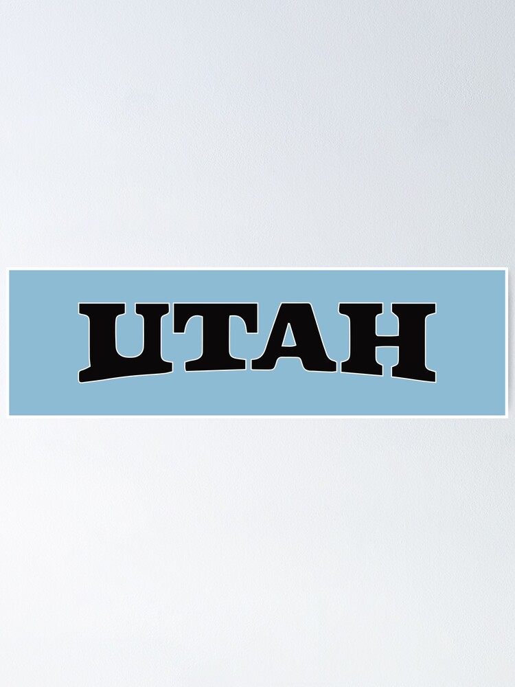 "The Utah License (Design from Utah Vehicle License plate)" Poster by ...