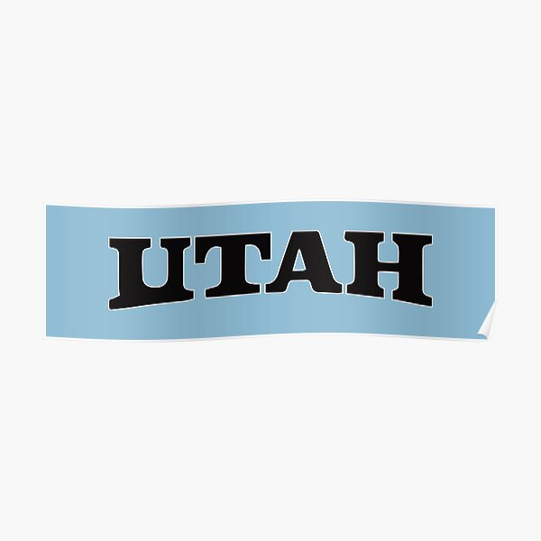 "The Utah License (Design from Utah Vehicle License plate)" Poster by ...