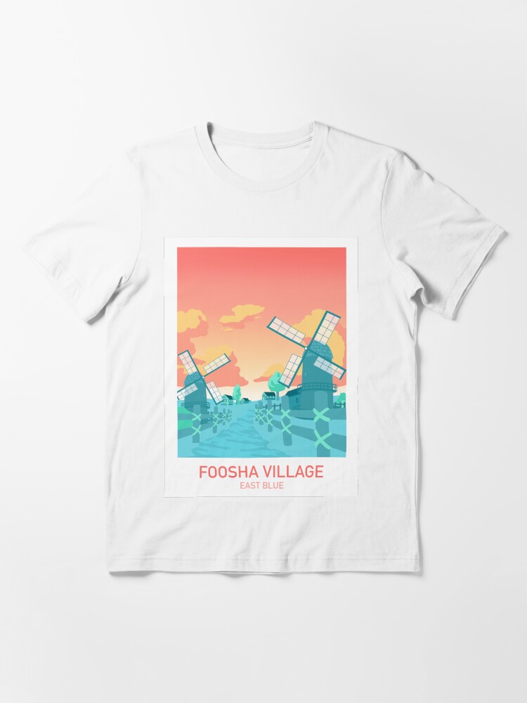 "One piece Foosha Village - Dawn Island - anime travel poster" T-shirt ...