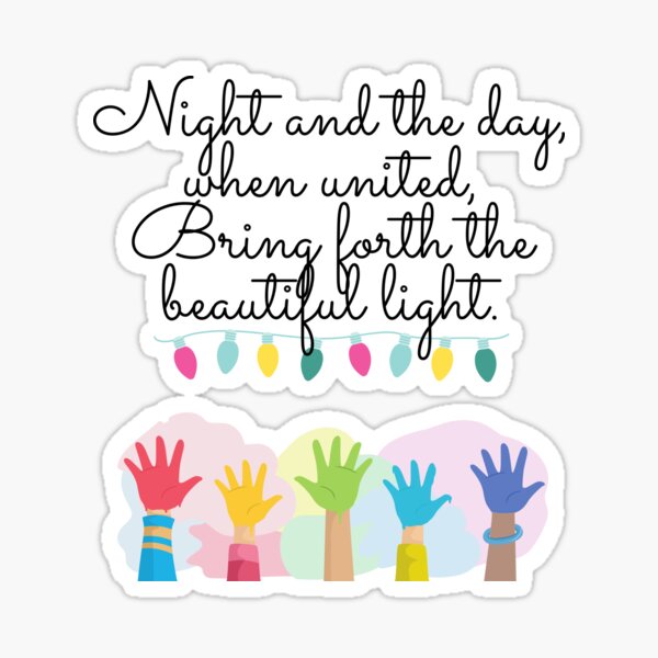 "unity" Sticker by jivegirl | Redbubble